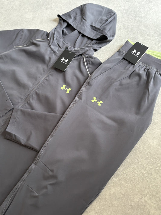 Under Armour Trainingspak Grijs/Geel